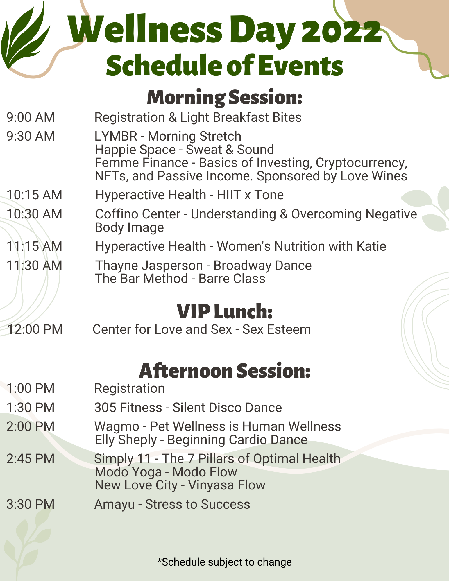 Specialty Events Presents Wellness Day – New York Junior League